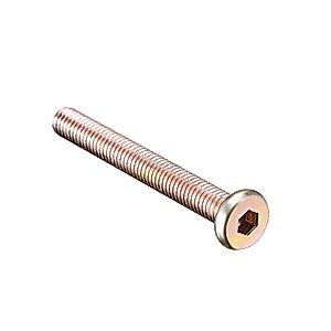 uxcell M6x50mm Furniture Bolt Hex Socket Drive Round Head Screw Zinc Plated 10pcs