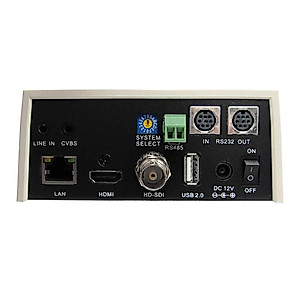 PTZOptics 20X-NDI-WH, 20x Lens Indoor 1080p NDI Camera, White