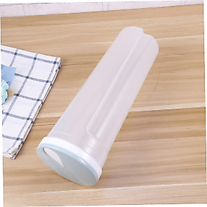 KICHOUSE Container Blue Pasta Tall Noodle Jar Beans Spaghetti Airtight Plastic for Food Containers Holder Cereal Kitchen Noodles Lid Multifunction Sealed Nuts Utensils Storage With Clear