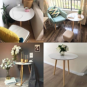 Nesting Coffee End Tables Modern Furniture Decor Side Table for Living Room Balcony Home and Office White Pedestal Tables