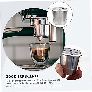 PAMINGONO Stainless Steel Coffee Coffee Filter Coffee Concentrate Coffee Machines Coffee Espresso Reusable Coffee Accessories for Coffee Lovers Tea Filter