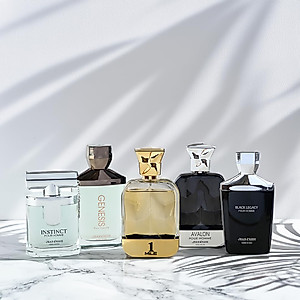 Jean Rish 1 Mile Pour Homme Eau De Toilette - Perfume for Men (3.4 Fl Oz / 100ml) with Blood Mandarin, Mint & Amber Notes - Long Lasting and Luxury Fragrance