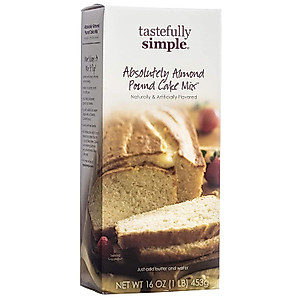 Tastefully Simple Absolutely Almond Pound Cake Mix, 16 Ounce (Pack of 2)