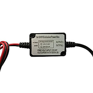Dash Camera Vehicle Hard Wire Kit with Left Angle Micro USB Devices for Car DVR Camera Recorder (Left Angle Micro USB)