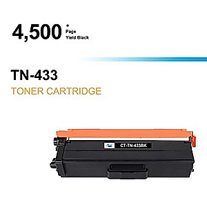Cool Toner Compatible TN433BK Toner Cartridge Replacement for Brother TN433 TN431BK TN-433 for Brother MFC-L8900Cdw HL-L8360Cdw HL-L8260Cdw HL-L8360Cdwt 8900Cdw 8360Cdw Printer (Black, 1-Pack)
