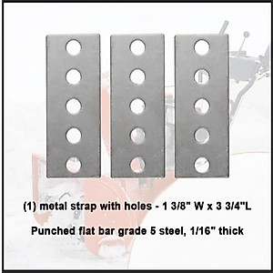 Braveboy Universal Snow Blower Impeller Modification/Rubber Kit - 3/8" 3-Blade - for Modifies 2-Stage Machine