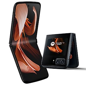 Motorola Razr 2022 Dual-SIM 256GB ROM + 8GB RAM (GSM Only | No CDMA) Factory Unlocked 5G Smartphone (Satin Black) - International Version (Renewed)