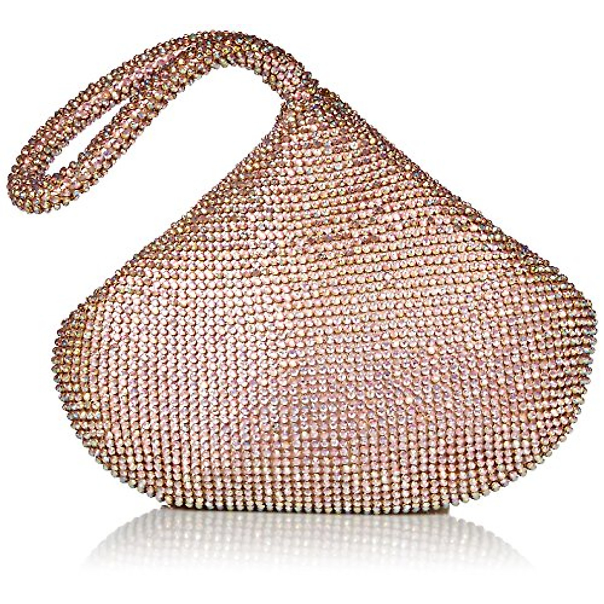 Jessica McClintock womens Staci Mesh Wristlet Pouch, Pink, One Size