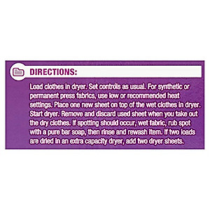 Great Value Blooming Lavender Dryer Sheets, 240 sheets