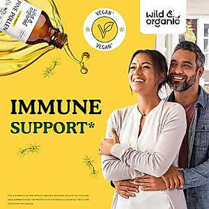 Pine Pollen Tincture - Immune Support Supplement w/Organic Pine Pollen - Alcohol-Free Drops w/Wildcrafted Scots Pine Pollen and Pinus Sylvestris - Antioxidants Supplement w/Pine Pollen Extract -2oz