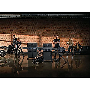 Napoleon PHANTOM Rogue SE 425 BBQ Grill, Matte Black, Propane Gas - RSE425SIBMK-1-PHM - with Three Burners and Infrared Sear Station Side Burner and Rear Burner, Barbecue Gas Cart, Gas BBQ Cart