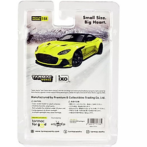 DBS Superleggera Yellow Metallic with Black Top Global64 Series 1/64 Diecast Model Car by Tarmac Works T64G-004-LG