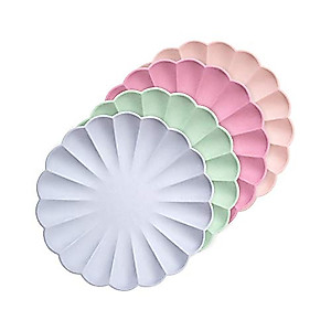 Meri Meri Compostable Party Plates, Pack of 8 Eco Friendly Plates for Parties and Occasions, Single Use, Compostable/Disposable