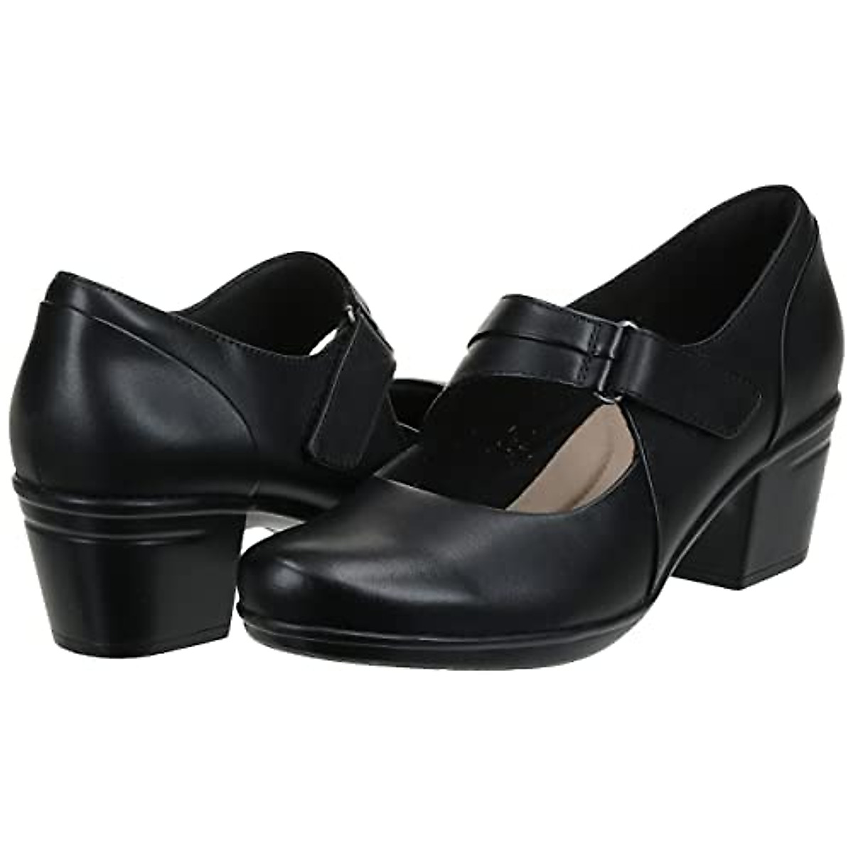 Clarks womens Emslie Lulin footwear, Black, 10 Wide US