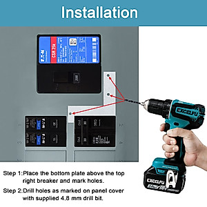 Generator Interlock Kit Compatible with Eaton Cutler Hammer BR SERIES 150 and 200 amp Panels, Generator Horizontal Electrical Interlock Kit, 1 1/4-1 7/16 inches Spacing Between Main and Branch Breaker