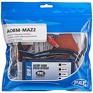 PAC AOEM-MAZ2 Interface That Allows Replacement or Addition of an Amplifier in Select Mazda Vehicles Without a Factory Bose Sound System