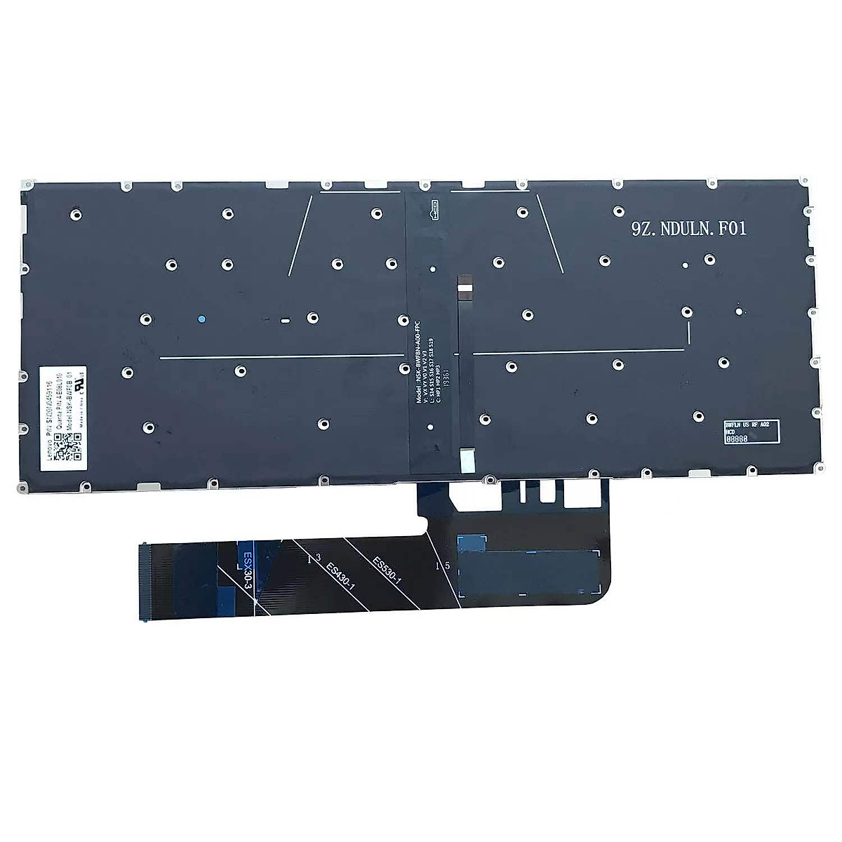 USA US Layout New Laptop Keyboard for Lenovo Yoga 730-13IKB Yoga 730-13IWL Yoga 730-15IKB Yoga 730-15IWL, Yoga 530-14ikb, Flex 6-14ARR Flex 6-14IKB Gray Keycaps Frameless with Backlight