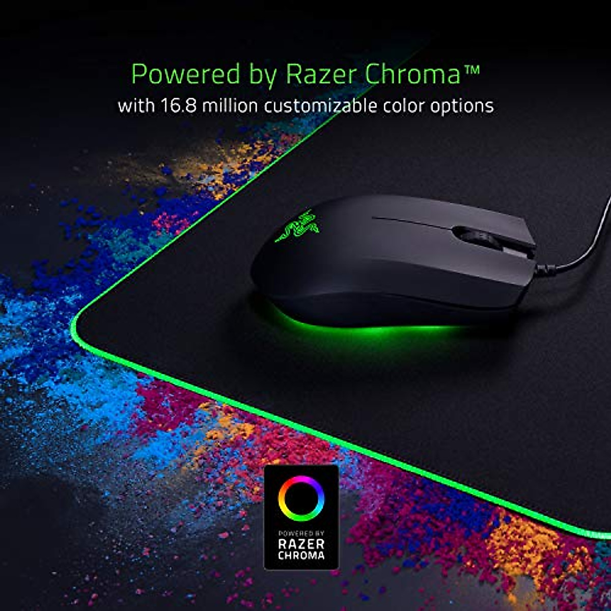 Razer Goliathus Extended Chroma Gaming Mousepad, Classic Black & Naga Trinity Gaming Mouse: 16,000 DPI Optical Sensor - Chroma RGB Lighting - Interchangeable Side Plate