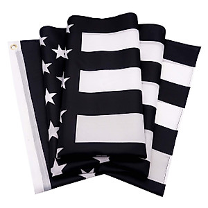 DANF Thin Gray Silver Line Law Enforcement Correctional Corrections Guards Officers 3x5 Feet Flag with Grommets