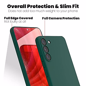 TR4U for Samsung Galaxy S23 Plus 5G Silicone Case Cover, Full-Body Protective Cover, Shockproof Phone Case for Samsung Galaxy S23 Plus 6.6" (2023) (Pine Green)