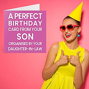 Stuff4 Funny Birthday Cards for Mom - Organised By - Joke Happy Birthday Card for Mom from Daughter Son, Rude Mother Birthday Gifts, 5.7 x 5.7 Inch Mother's Day Greeting Cards for Mama Mum Mam Mommy