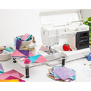 Connecting Threads Beginner Lap Throw Quilt Kit (40.5" x 56.5") - Half-Square Triangle Fun (Rainbow)