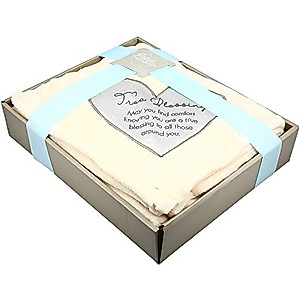 Pavilion Gift Company Blessing Blanket, Cream