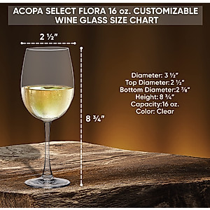 TEEAMORE Personalized Wine Glass Add Your Name Text Valentiness Day Birthday Anniversary Laser Engraved Stemmed Wine Glass 16oz