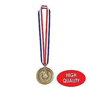 Beistle Gold Medal with Ribbon