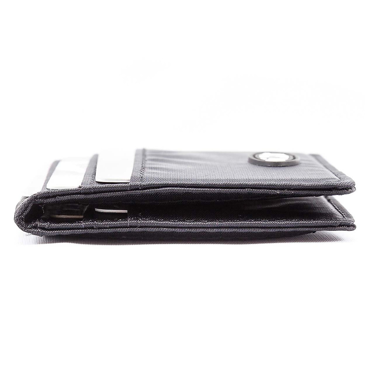 Big Skinny New Yorker Leather ID Slim Wallet, Holds Up to 24 Cards, Lightweight,Slim, Black