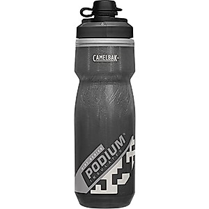 CamelBak Podium Dirt Series Chill Insulated Mountain Bike Water Bottle 21 oz, Black