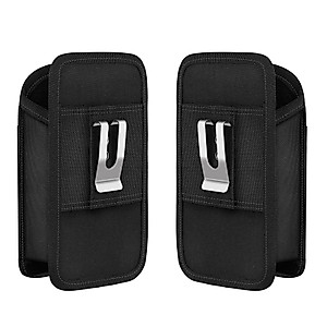 Zebra TC77 TC70 Scanner Holster Carrying Case Pouch Compatible with Zebra TC75x, TC75, TC70x, TC70, TC72, TC77 Handheld Barcode Touch Mobile Computer,Scanner Case Holder with Metal Clip and Belt Loops