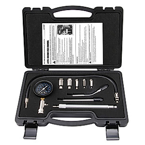 Lichamp Engine Compression Tester Automotive, Master Petrol Engine Cylinder Pressure Gauge for Motorcycle Car Truck
