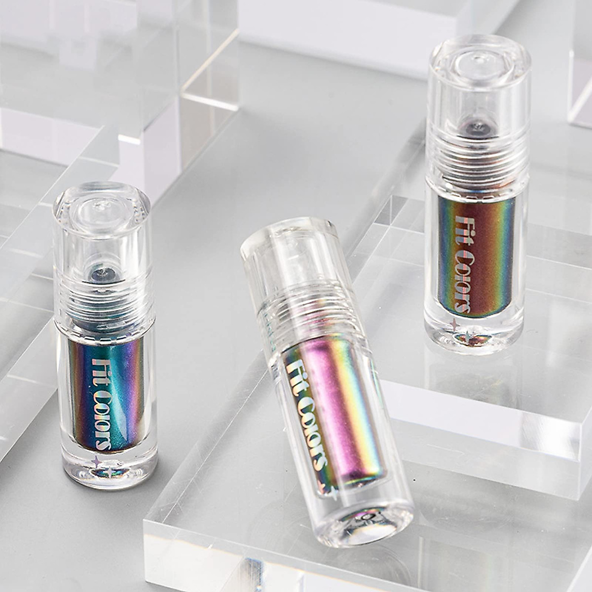 Domality Chameleon Eyeshadow Liquid Set, 3pcs Intense Color Shifting Multichrome Eyeshadow, Highly Pigment Metallic Long Lasting Quick-Drying No Creasing Eye Makeup