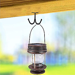 haowei Double Prong Ceiling Hook 10 Pcs Towel/Robe/Coat Clothes Hook for Closet Top Bathroom Kitchen Cabinet Garage (Black)