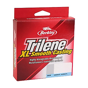 Berkley Trilene® XL®, Fluorescent Clear/Blue, 12lb | 5.4kg, 300yd | 274m Monofilament Fishing Line, Suitable for Freshwater Environments