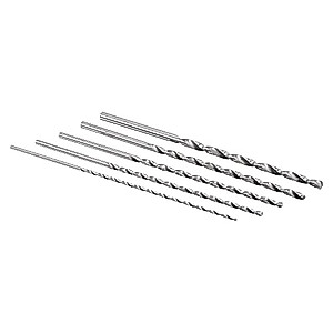 uxcell 6-Inch Lengthen Twist Drill Bit Set High-Speed Steel 2mm - 5mm Drilling Dia 150mm Total Length