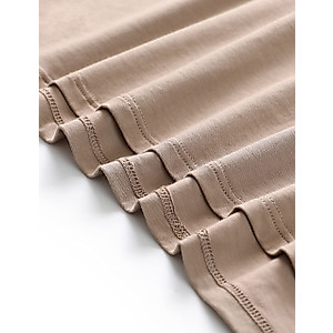 CRZ YOGA Long Sleeve Workout Shirts for Women Loose Fit-Pima Cotton Yoga Shirts Casual Fall Tops Shirts Mortar color Large