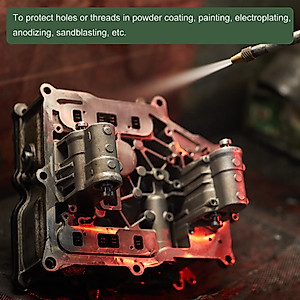 YOKIVE 10Pcs Rubber Stoppers, Tapered Plugs with High-Temperature Resistance | Protect Hole, Great for Lab Industry (Black, 8.2mm to 12.7mm)