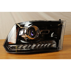 Mopar Pair Of Dodge Ram 1500 2500 3500 Black Projector Headlights OEM