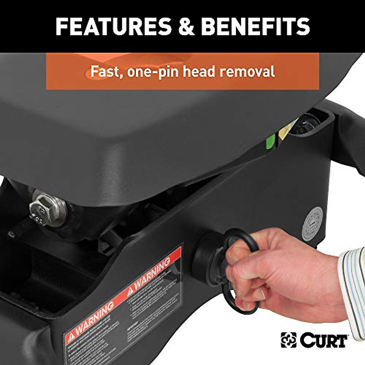 CURT 16120 A16 5th Wheel Hitch, 16,000 lbs