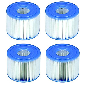 Intex B01HMXBDGM PureSpa Type S1 Easy Set Pool Cartridges (4 Filters) | 29001E, 4 Count (Pack of 1), Blue