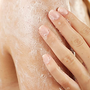 DeVi's Naturals Himalayan Body Exfoliating Scrub, Whipped Foaming Scrub, Reduce Razor Bumps and Strawberry Legs, Fade Dark Spots and Scars, Gentle Underarm Detox Scrub For Body Odor, Self Care Gift