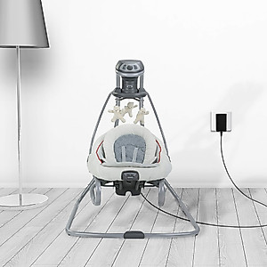 PwrON 5V Replacement Graco Swing Power Cord Compatible with Graco Simple Sway, Graco Glider LX/Elite/Premier/Petite LX; Sweetpeace, DuetSoothe, DuetConnect LX, Sweet Snuggle, Comfy Cove DLX Baby