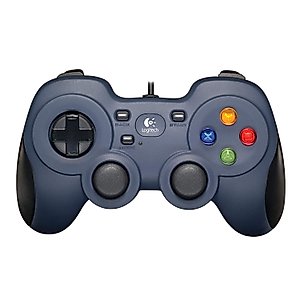 Logitech F310 Wired Gamepad Controller Console Like Layout 4 Switch D-Pad PC - Blue/Black