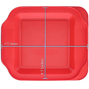 Pyrex (1) 234-PC 4qt & (1) 233-PC 3qt & (1) 222-PC 2qt Red Plastic Replacement Baking Dish Lids