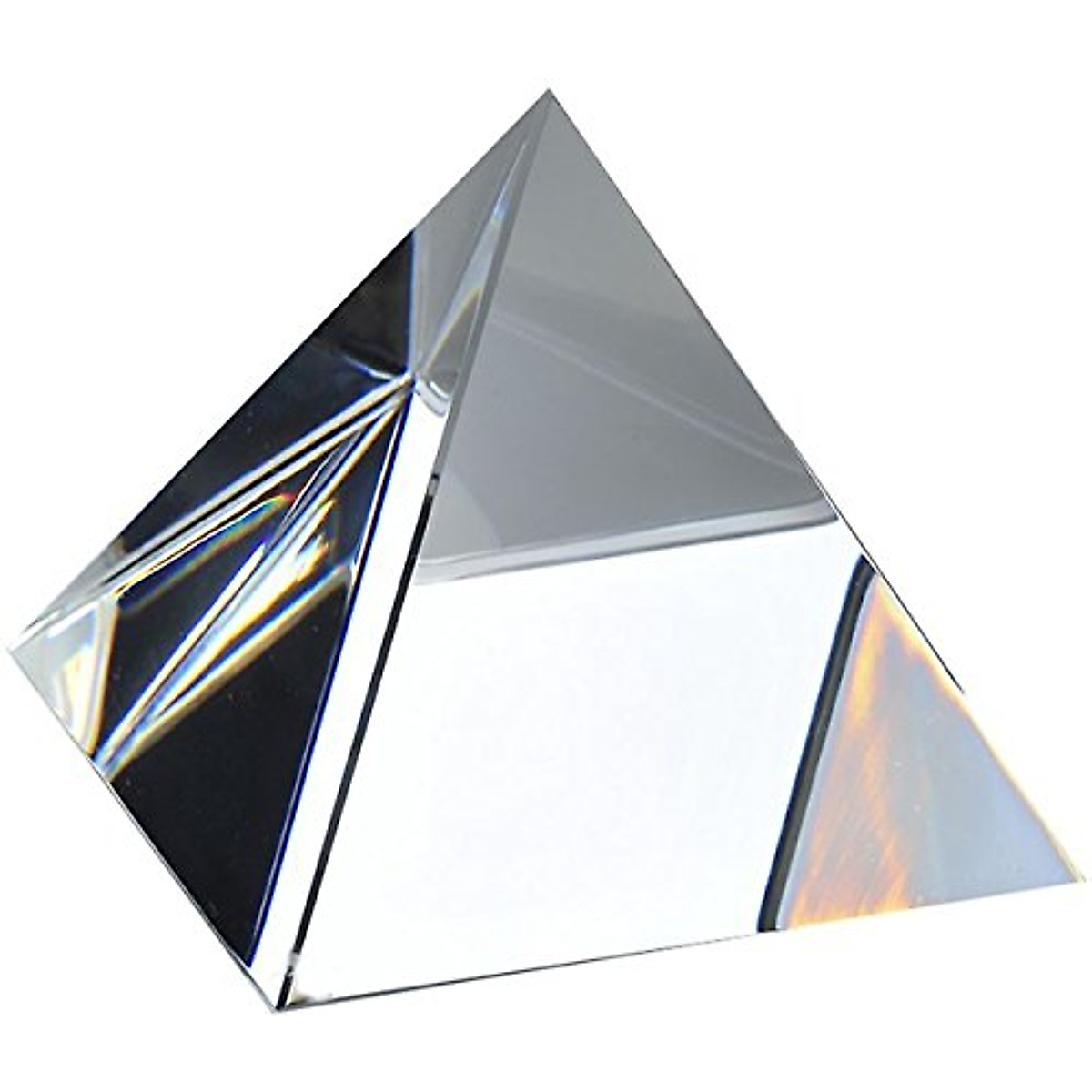 Amlong Crystal Clear Crystal Pyramid 4 inch with Gift Box