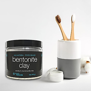 Spark Naturals Sodium Bentonite Clay 1 LB - 100% Organic and Food Grade Detoxifying Clay - All-Natural Face Cleanser and Armpit Detox | Bentonite Clay, Indian Healing Clay