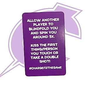 Charge It 2 The Game Drinking Cards After Dark - Drinking Game for Adults - Perfect for Fun Game Nights, Date Night,Couples, Bachelorette Parties, Vacations - Spice Up You Nights