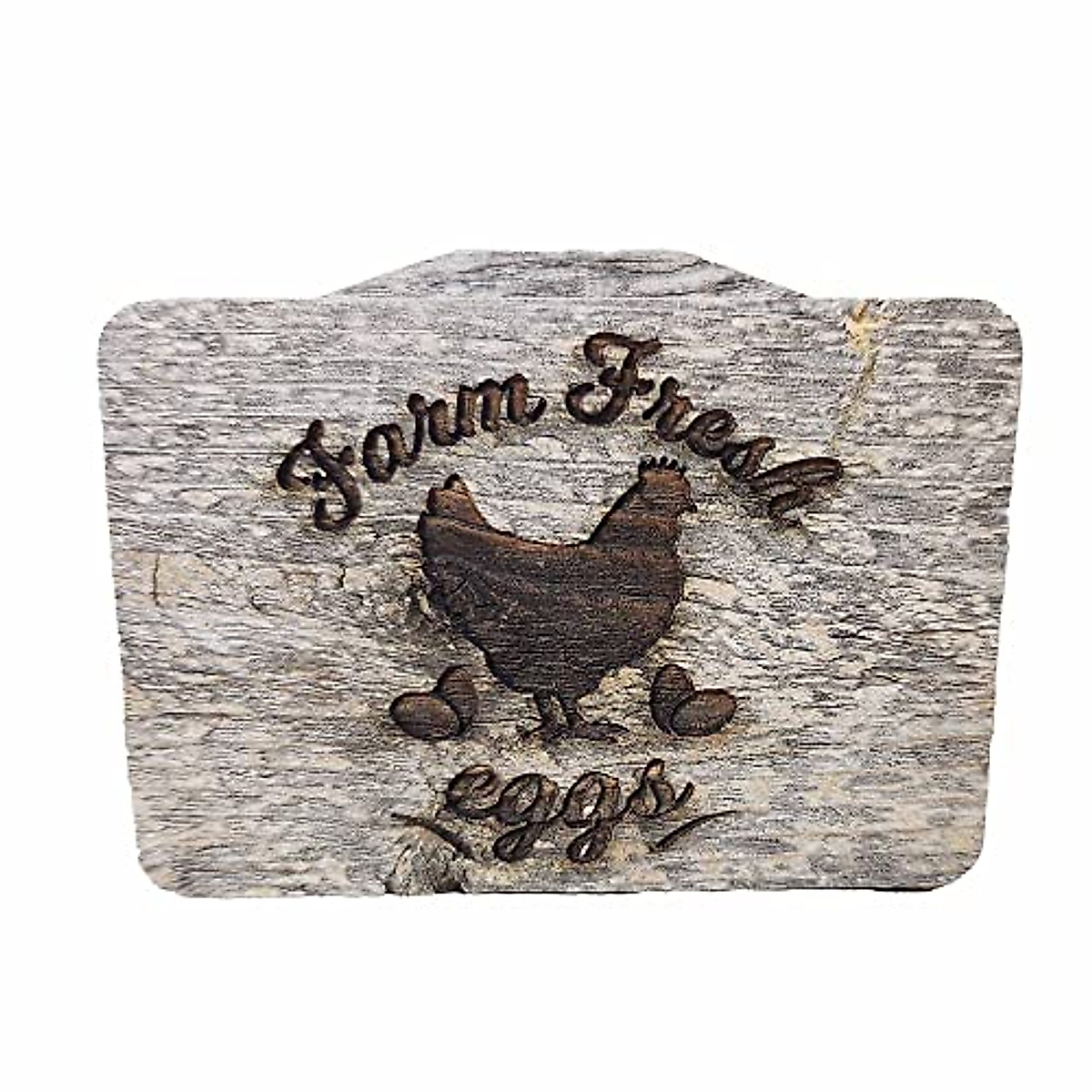 Rockin' Wood Egg Holder Tray- Countertop Stackable Egg Rack For Fresh Eggs - Made in the USA with real rustic reclaimed wood - egg sorter - wood egg tray (Single Tray)